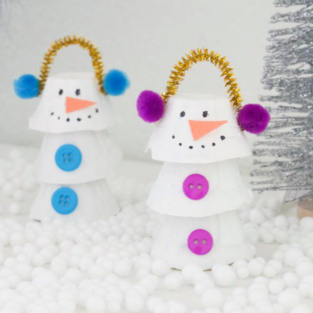 DIY Egg Carton Snowman – Nellie's Free Range