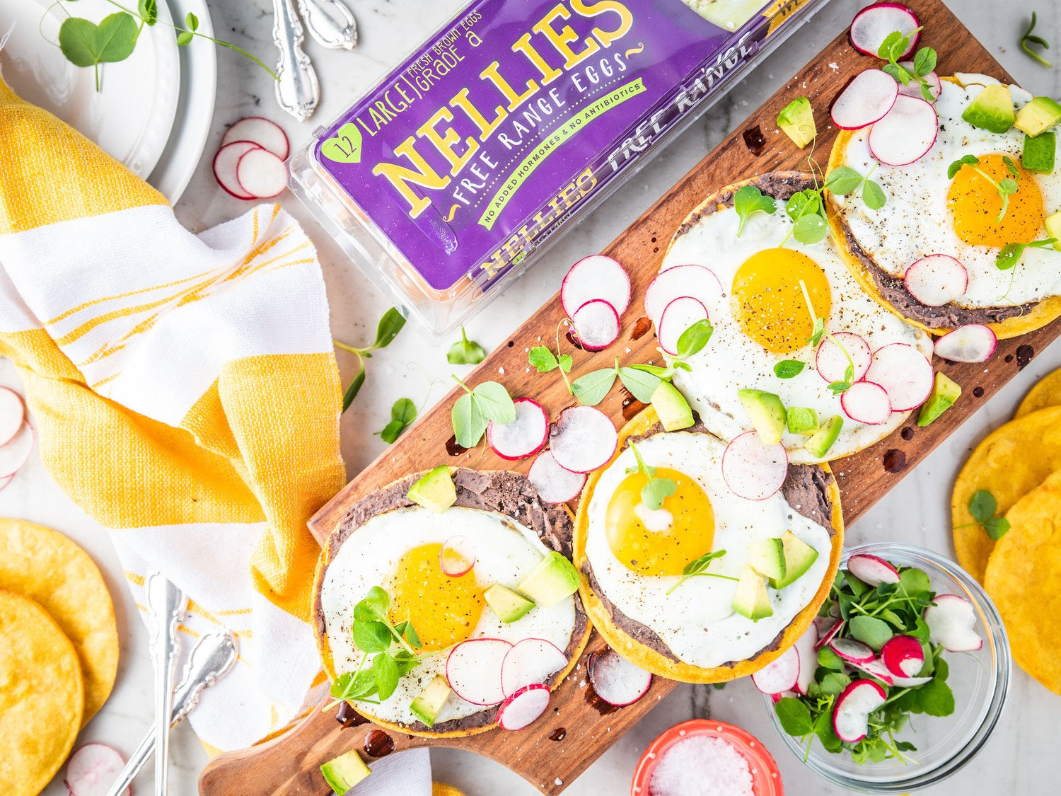 Easy Breakfast Tostadas – Nellie's Free Range
